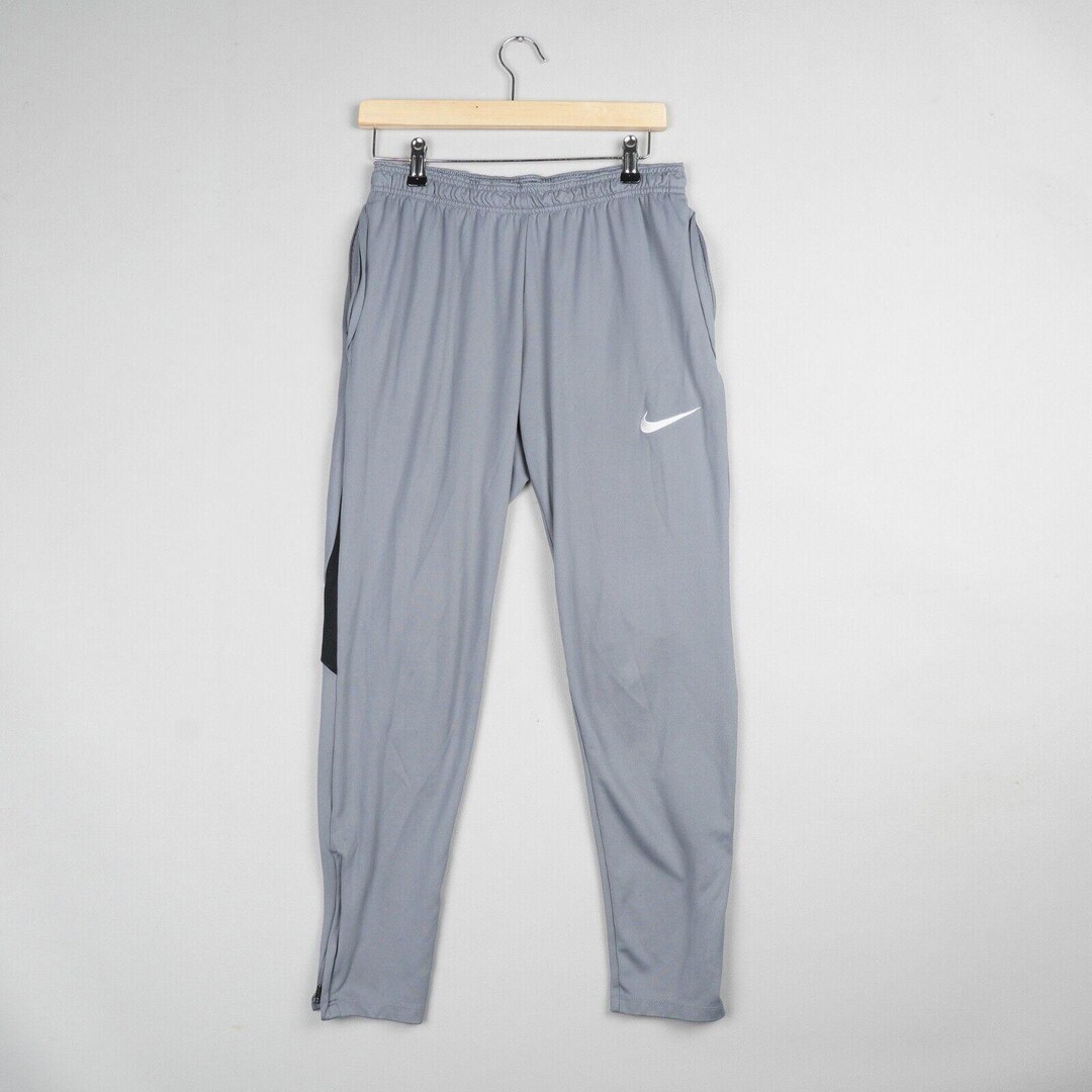 Nike Joggers Mens Medium Grey Dri-fit Tapered Track Pants Football ...