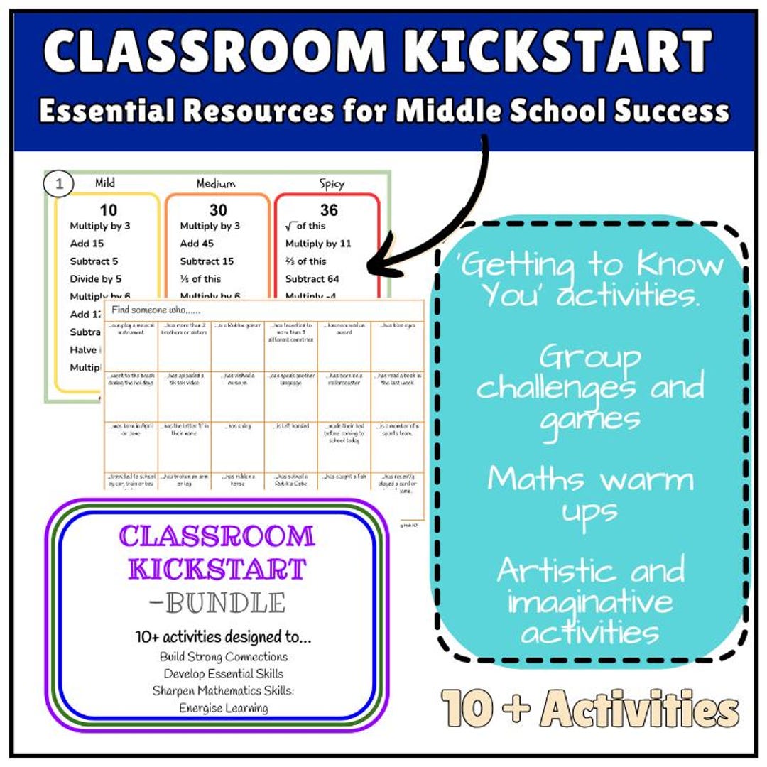 Back to School - Kickstart Your Classroom Community - Etsy