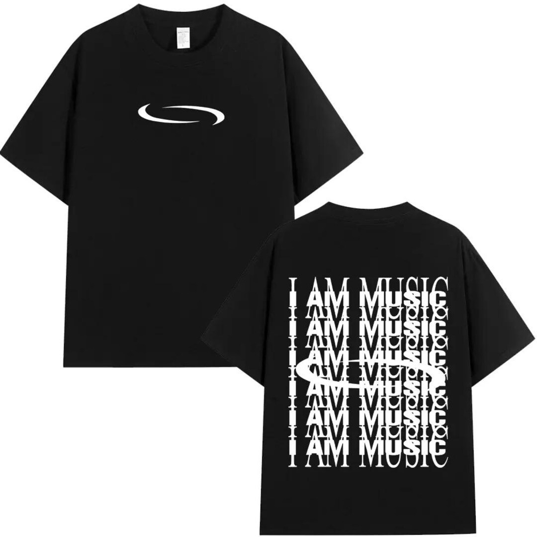 I AM MUSIC Logo T Shirt, Hip Hop Oversized Tees, Vintage Tee, Unisex ...