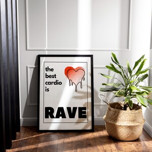 Rave Print Wall Art, Techno Music Prints, Rave Poster, Music Print ...