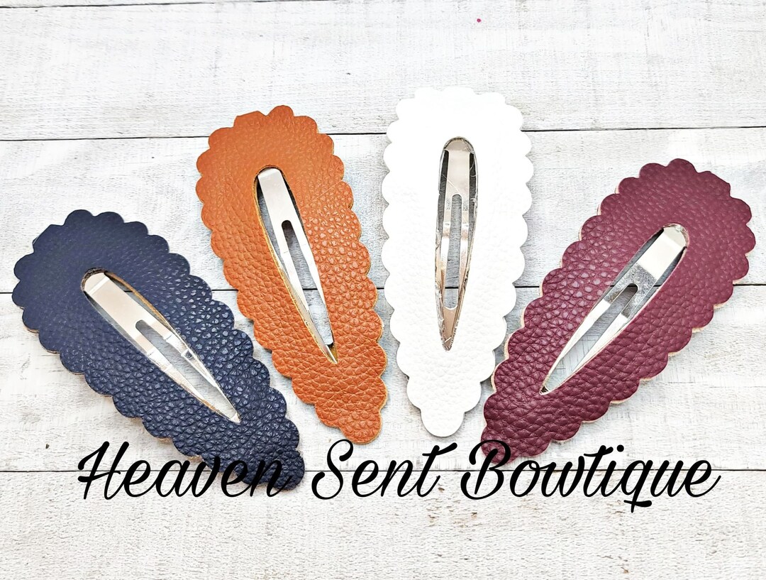 Boho Hair Clip for Women/faux Leather Hair Clip/trendy Hair Accessories ...