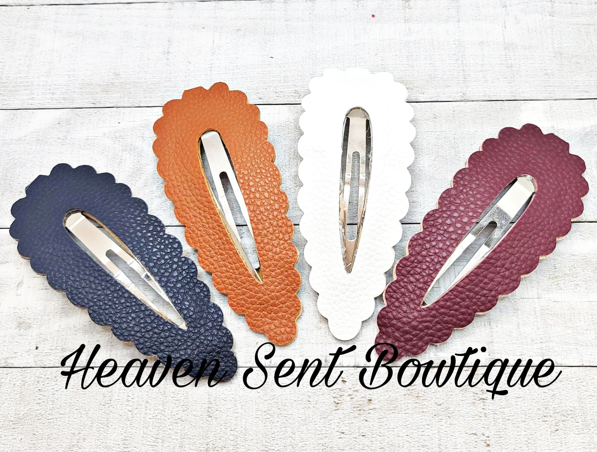 Boho Hair Clip for Women/faux Leather Hair Clip/trendy Hair Accessories ...