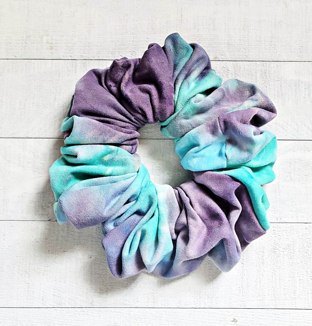 Tie Dye Scrunchy/hair Tie/multi Color Scrunchies/scrunchy/watercolor ...