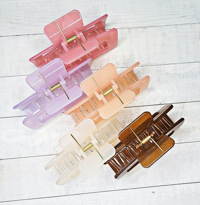 Monogram Hair Claws/acrylic Hair Clip/personalized Hair - Etsy