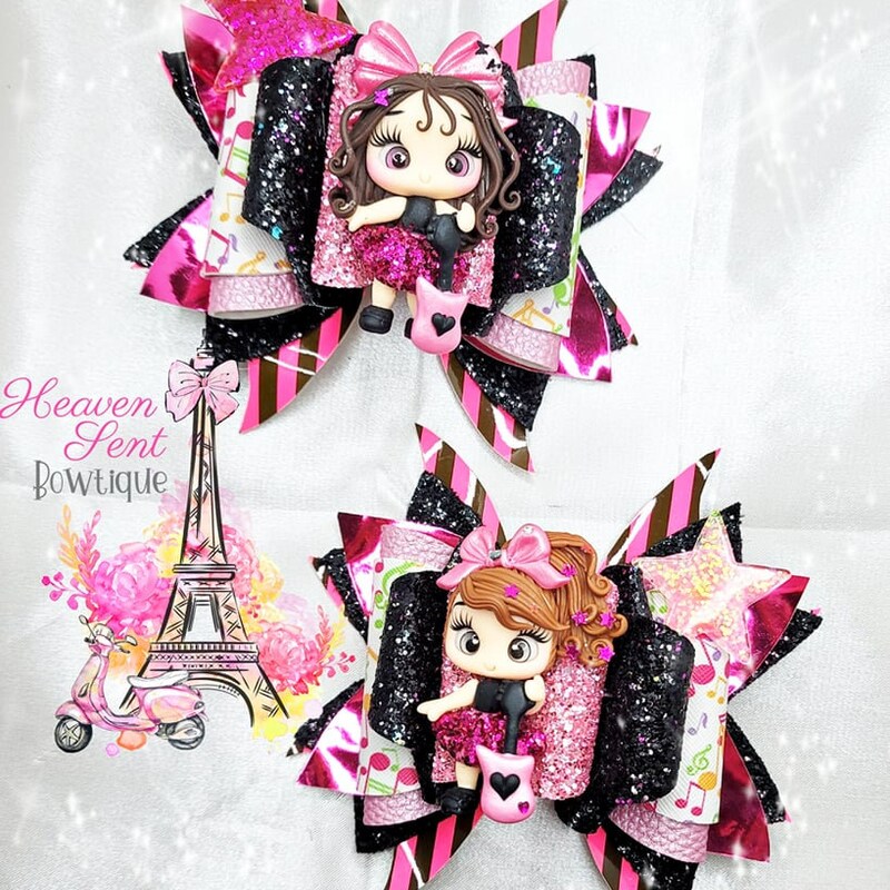 Music Hair Bow - Etsy