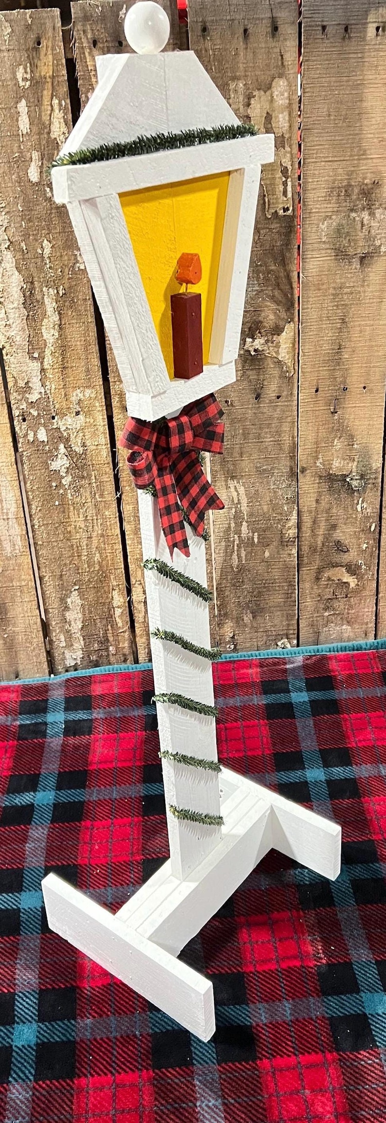 Rustic Wooden Lamp Post - Etsy
