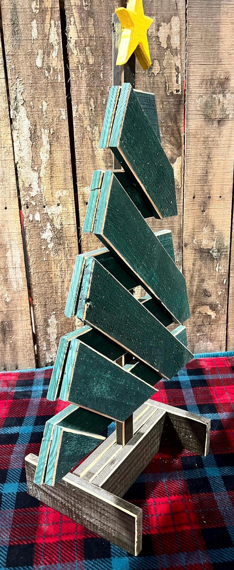 Rustic Wooden Slat Christmas Tree - Etsy