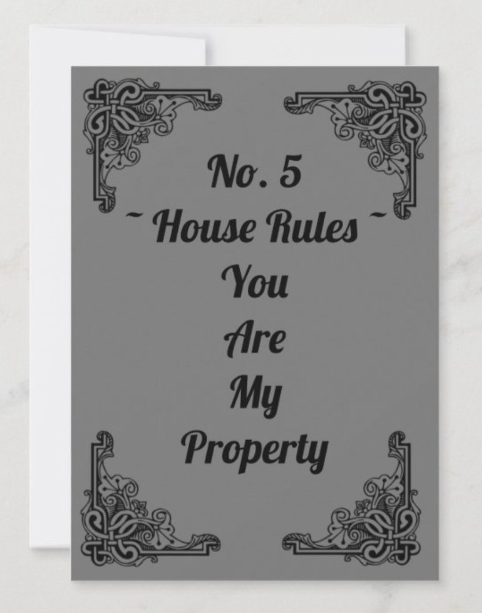 BDSM House Rules 5x7 Postcards BDSM Gift BDSM Quotes Ddlg - Etsy