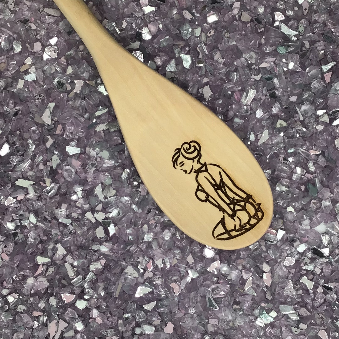 BDSM Submissive Women Engraved Wood Spoon, 12 Inch Length, BDSM Gift ...