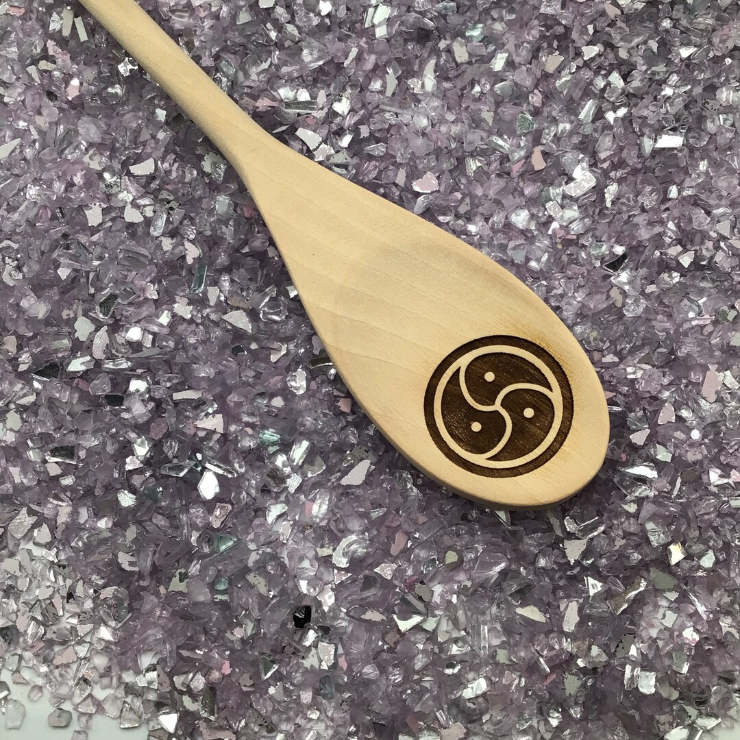 BDSM Triskelion Engraved Wood Spoon, 12 Inch Length, BDSM Gift, BDSM ...
