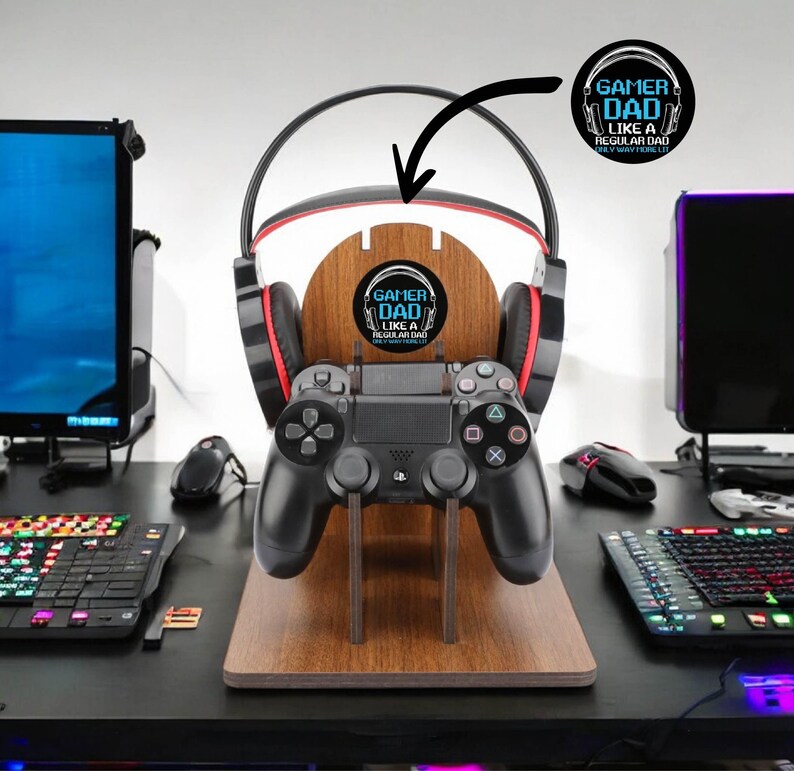 Wooden Game Controller Stand, Boyfriend Christmas Gifts for Husband ...