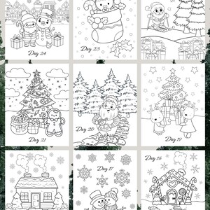 Printable Advent Calendar 2024 for Kids, Christmas Busy Book, Christmas ...