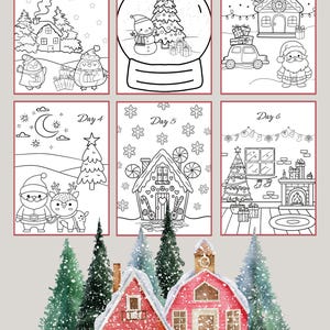 Printable Advent Calendar 2024 for Kids, Christmas Busy Book, Christmas ...