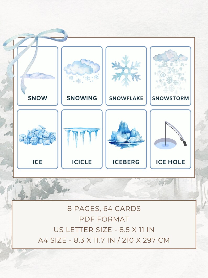 Printable Montessori Flash Cards, Toddler Montessori Activity ...