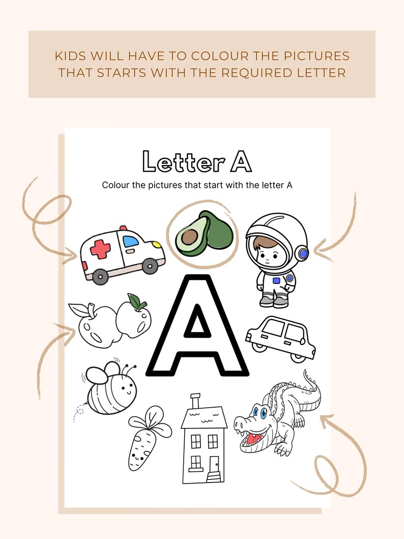 Alphabet Worksheet for Toddlers, Printable Alphabet Coloring Sheets ...