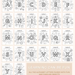 Alphabet Worksheet for Toddlers, Printable Alphabet Coloring Sheets ...