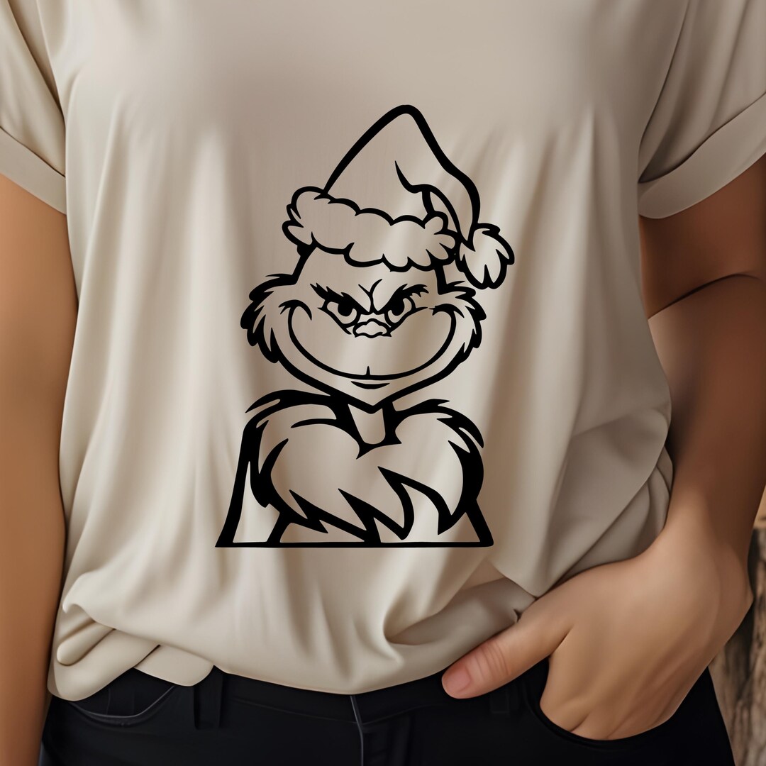 The Grinch Face Png Svg Grinning Merry Grinchmas Instant Download - Etsy