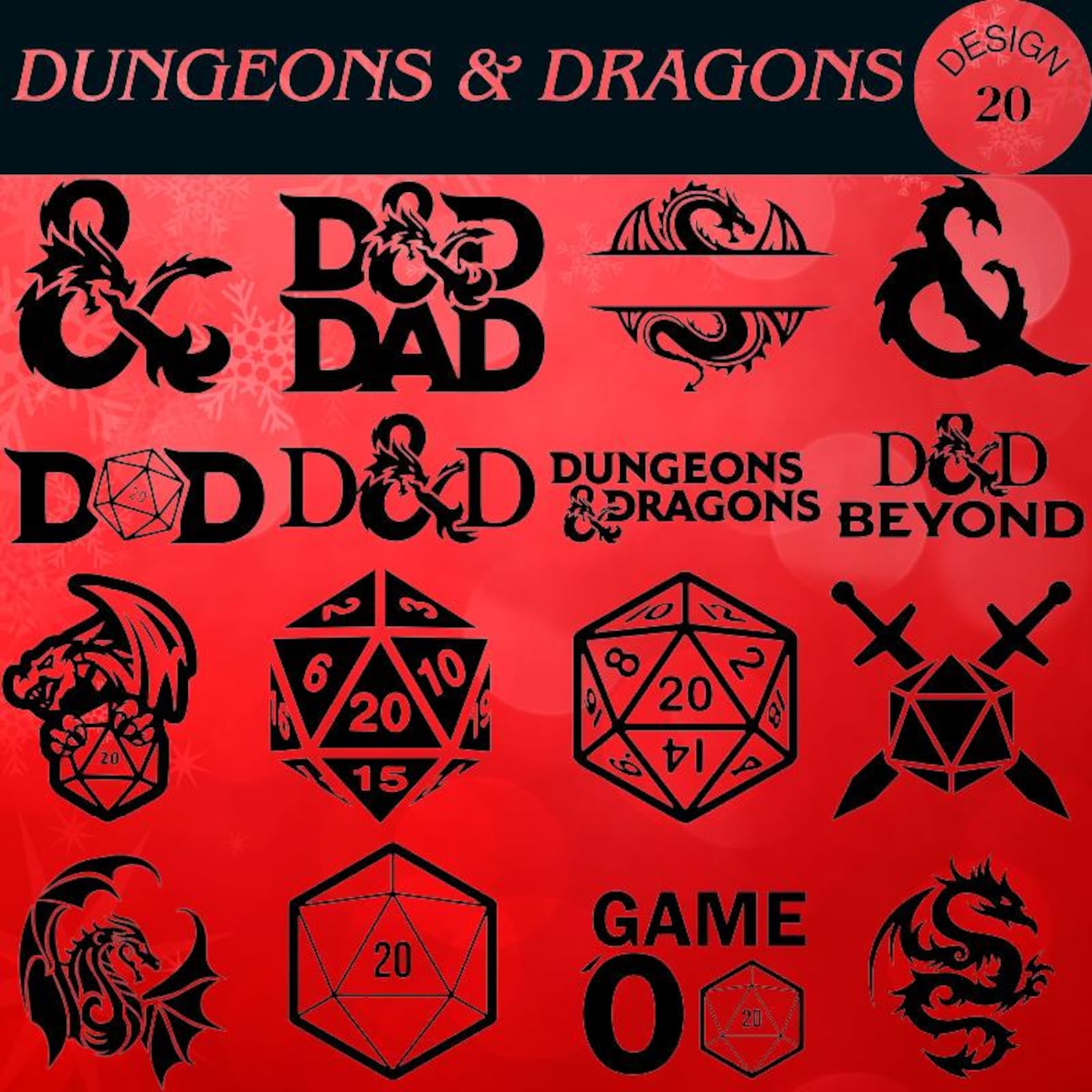 Dungeons and Dragons Icon, Dnd Icon, Dnd Shirt, Dungeons and Dragons ...