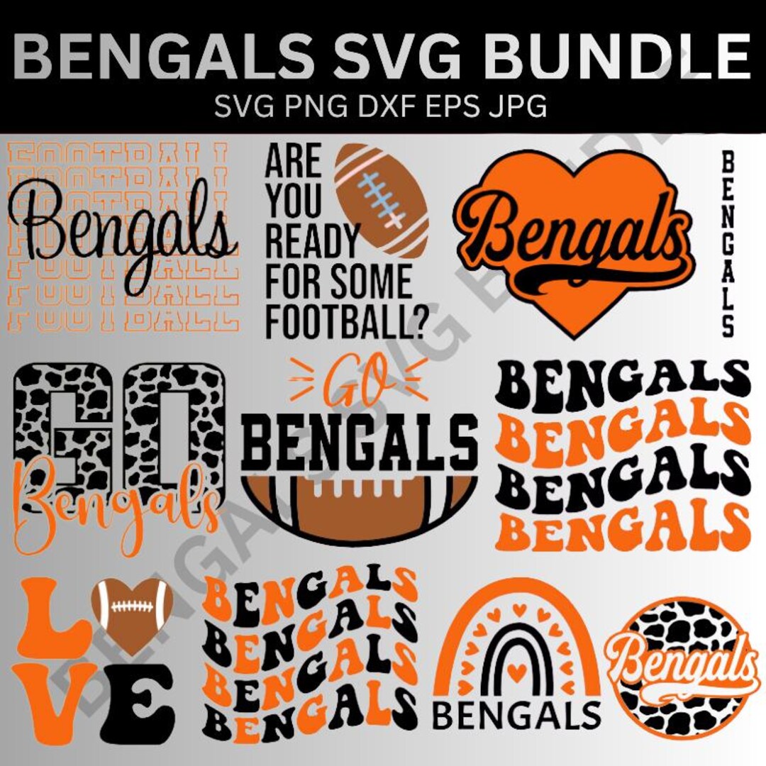 Bengals Football SVG PNG, Bengals Mascot Svg, Bengals Svg, Bengal ...