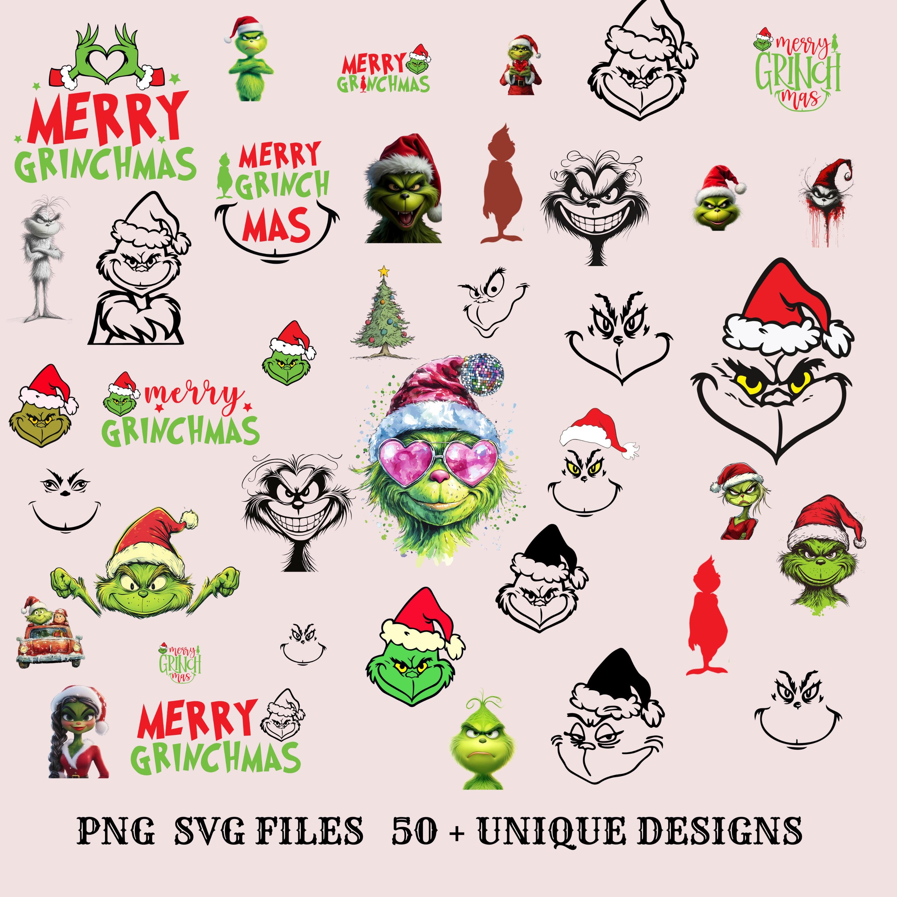 Grinch Svg Bundle, Christmas Svg Bundle, the Grinch Svg, Grinch Face ...
