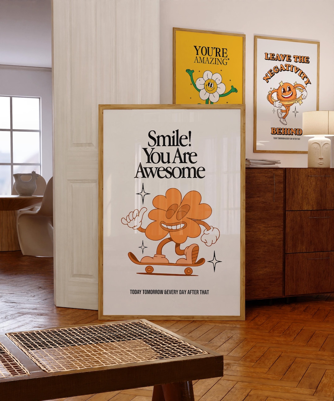 Retro Inspiration Quote Poster Motivational Quote Retro Poster Funny ...