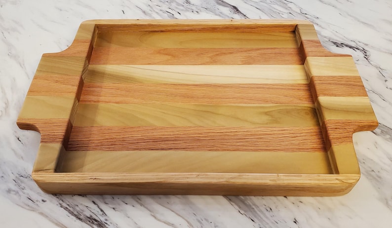 Solid Hardwood Food Safe Serving Tray - Etsy