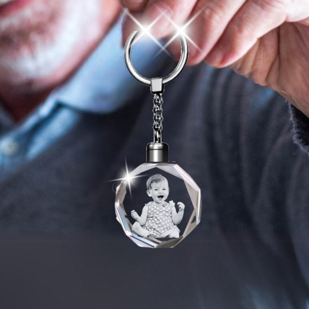 3D Crystal - Octagon Keychain - Etsy