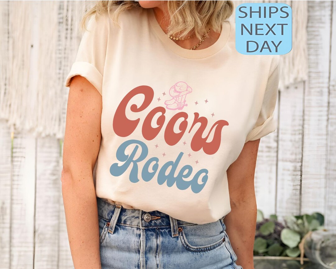 Coors Rodeo Shirt, Pink Cowboy Boot Hoodie, Western Rodeo Tee, Country ...