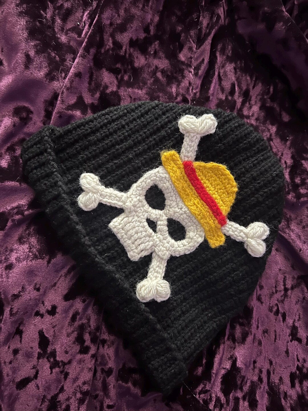 Straw Hat Jolly Roger From One Piece Beanie - Etsy