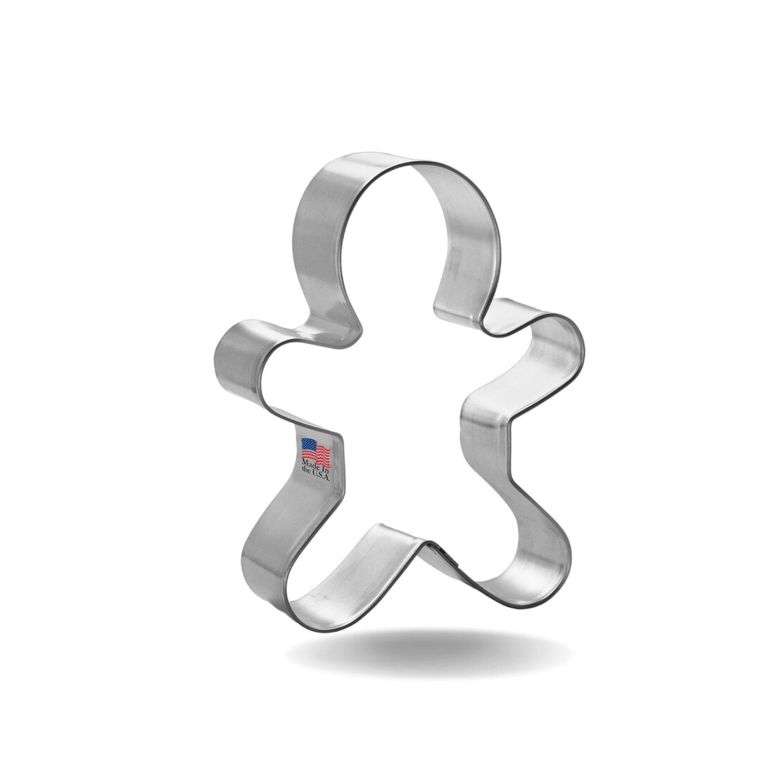 Gingerbread Man Cookie Cutter 3.5 in B1174, Handmade in the USA - Etsy