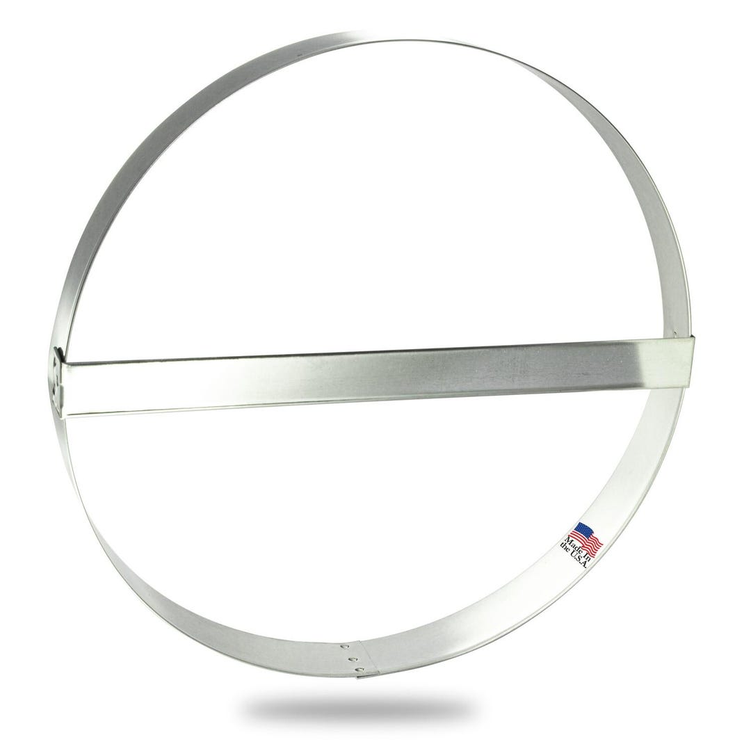 Extra Large Round Circle With Brace Cookie Cutter 8 in B1211, Handmade ...