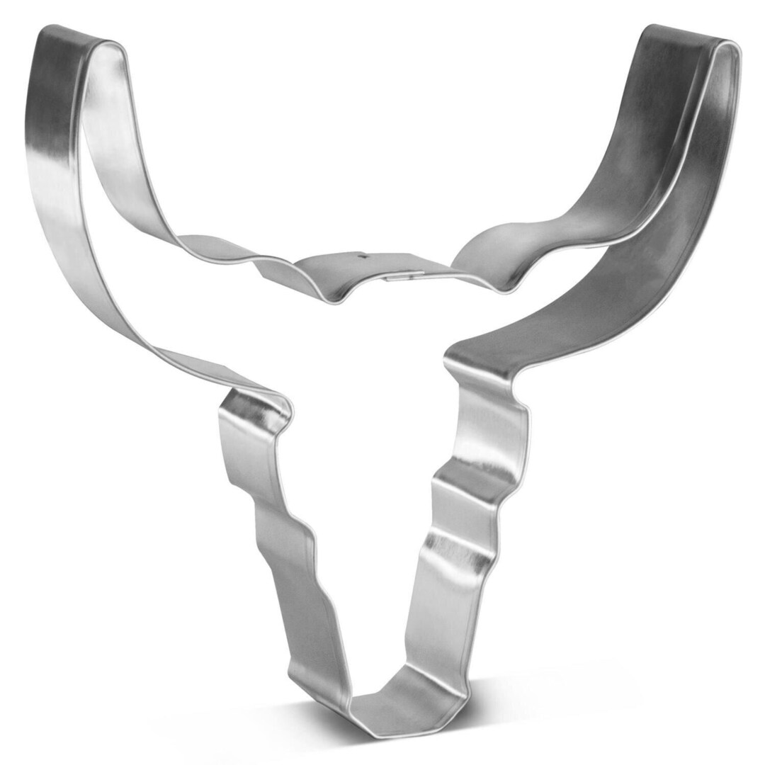 Bull Skull Longhorn Cookie Cutter 4.75 in B1502, Handmade in the USA - Etsy
