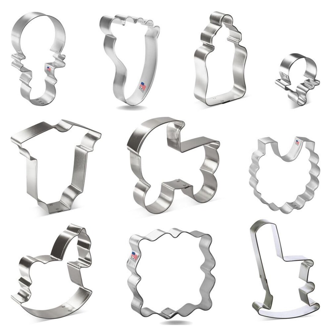 Baby Shower Cookie Cutter 10 Pc Set HS0444, Handmade in the USA - Etsy