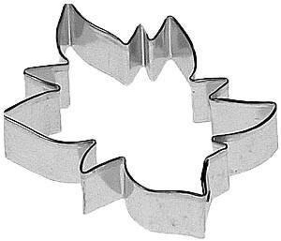 Poinsettia Cookie Cutter 3.5 in B1408, Handmade in the USA - Etsy