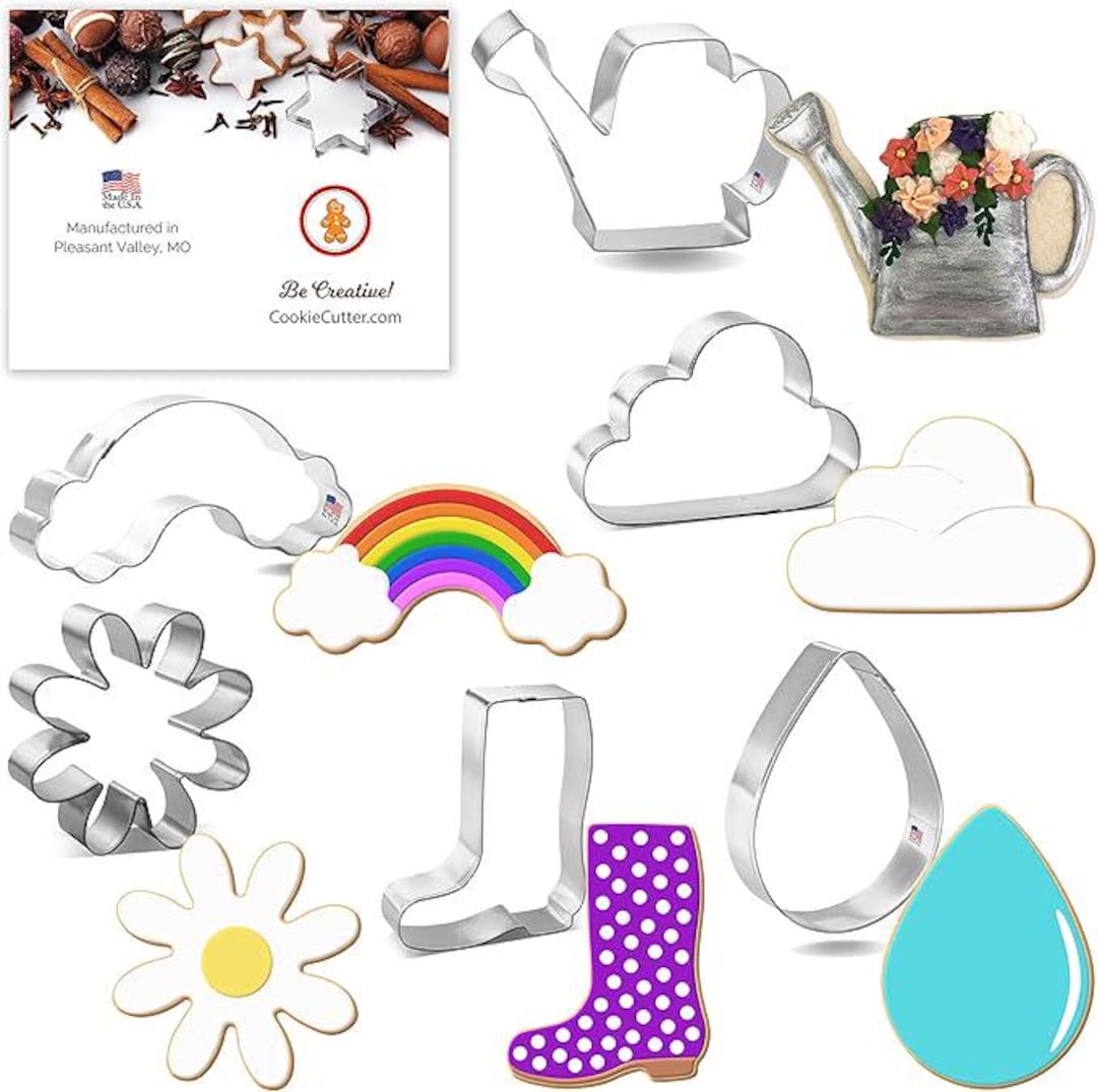 Spring Cookie Cutter Set 6 Pc HS0501, Handmade in the USA - Etsy