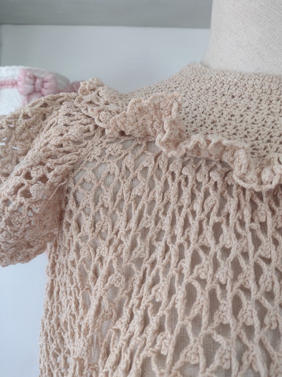 1910s Edwardian crochet dress - Gem