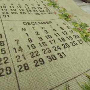 1980 Calender Vintage Hearth and Home Tea Towel - Etsy