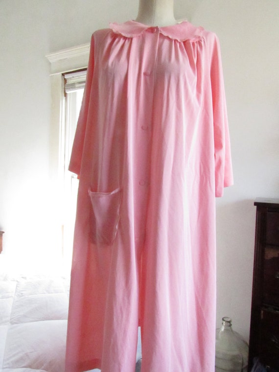 60s Pink Housecoat Robe //Large - Gem