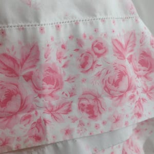 Rose Print Flat Sheet. Dream Pink Rose Sheet. - Etsy