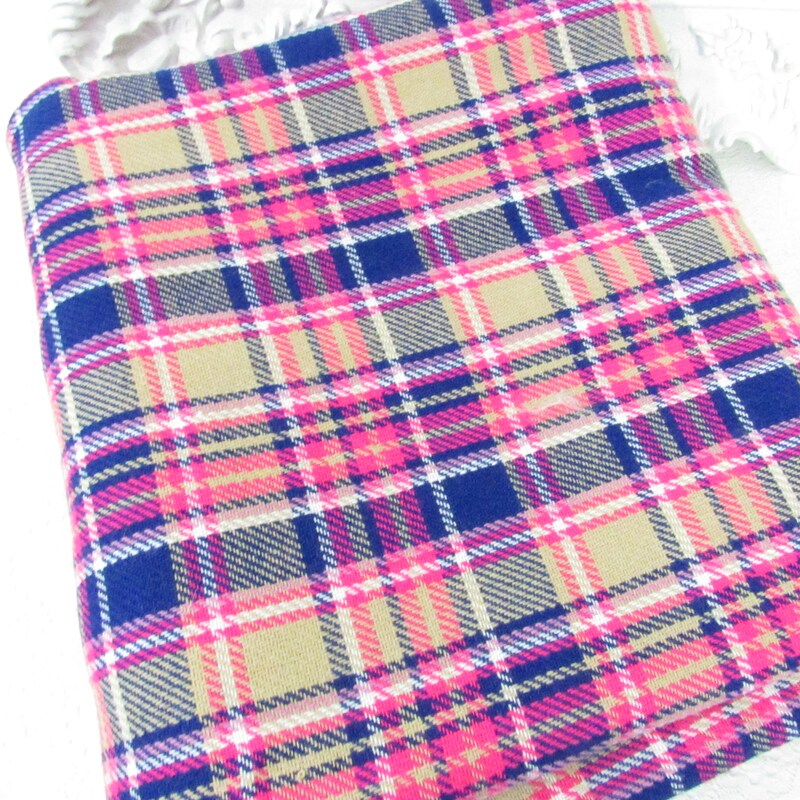 Pink Plaid Fabric - Etsy