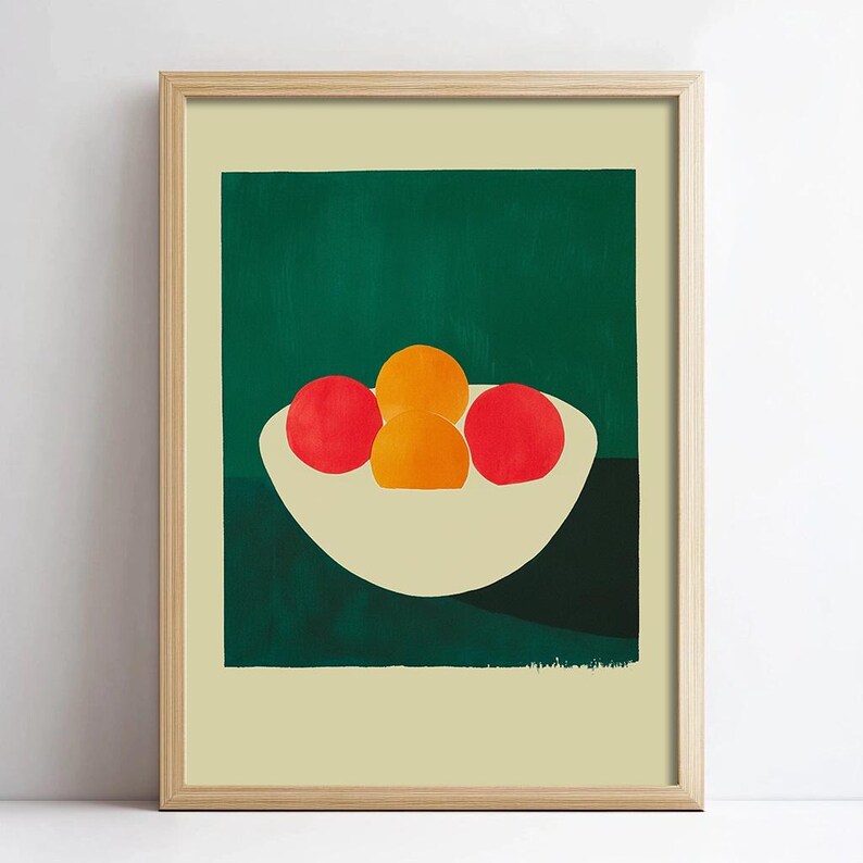 Still Life, Printable Wall Art, Bowl of Fruit, Poster, Digital Download ...