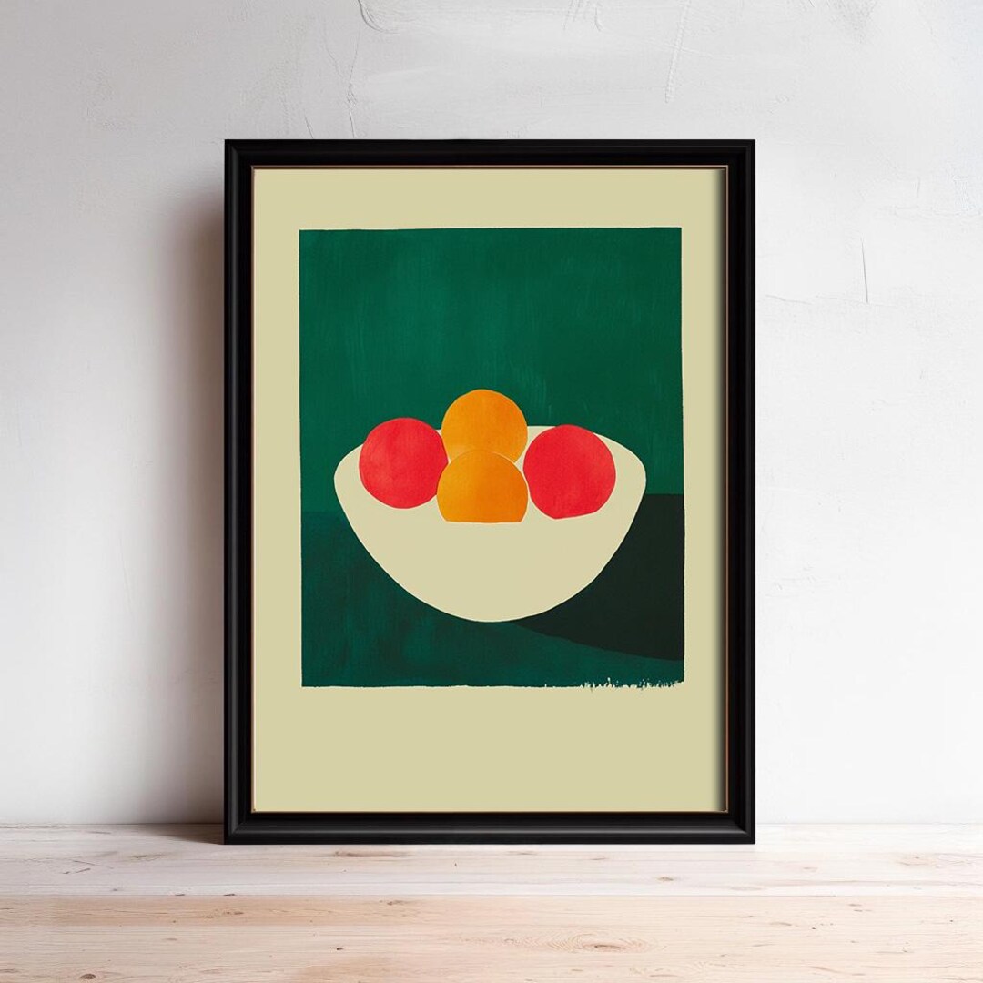 Still Life, Printable Wall Art, Bowl of Fruit, Poster, Digital Download ...