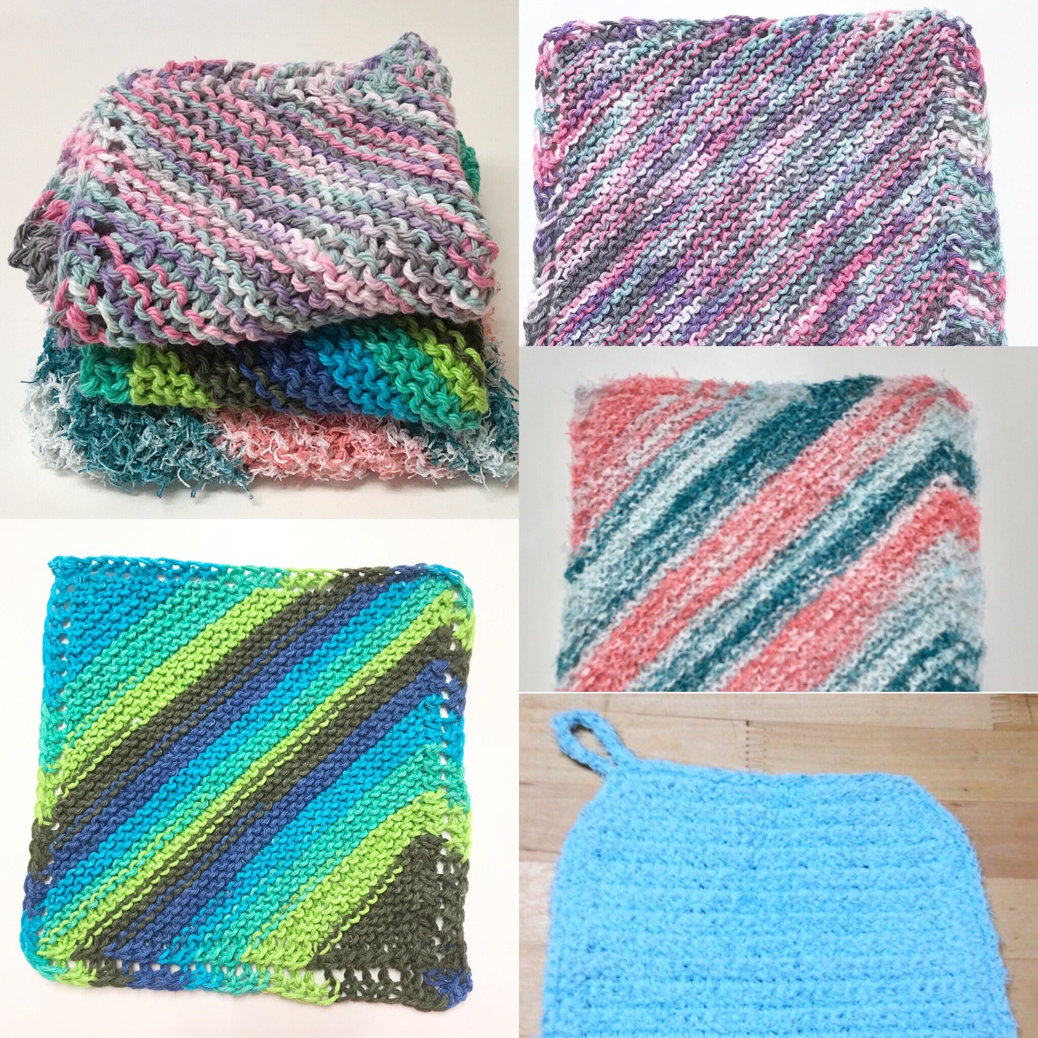 Knit Wash Cloths Knit Dish Cloths Bath Cloth Dish Cloth - Etsy