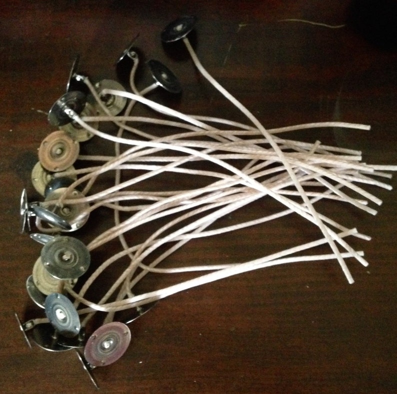 6 Inch Soy Candle Wicks, Candle Wicks, Candle Making Wicks, Pack of 25 ...