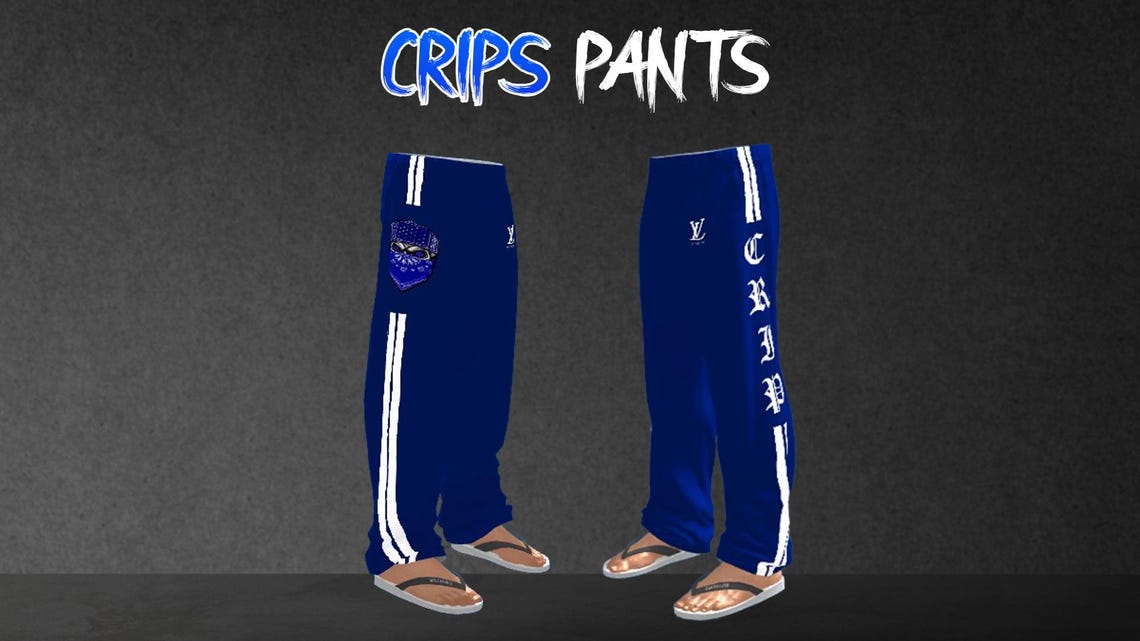 Crips Pants Fivem Ready - Etsy