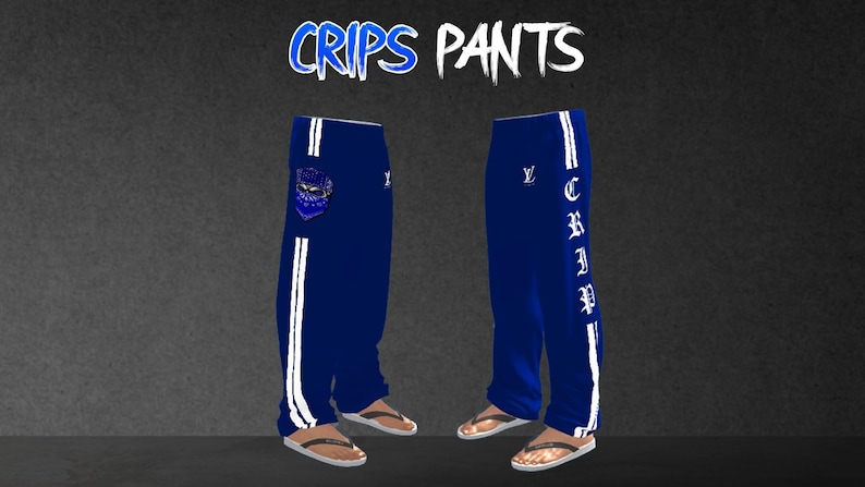 Crips Pants Fivem Ready - Etsy