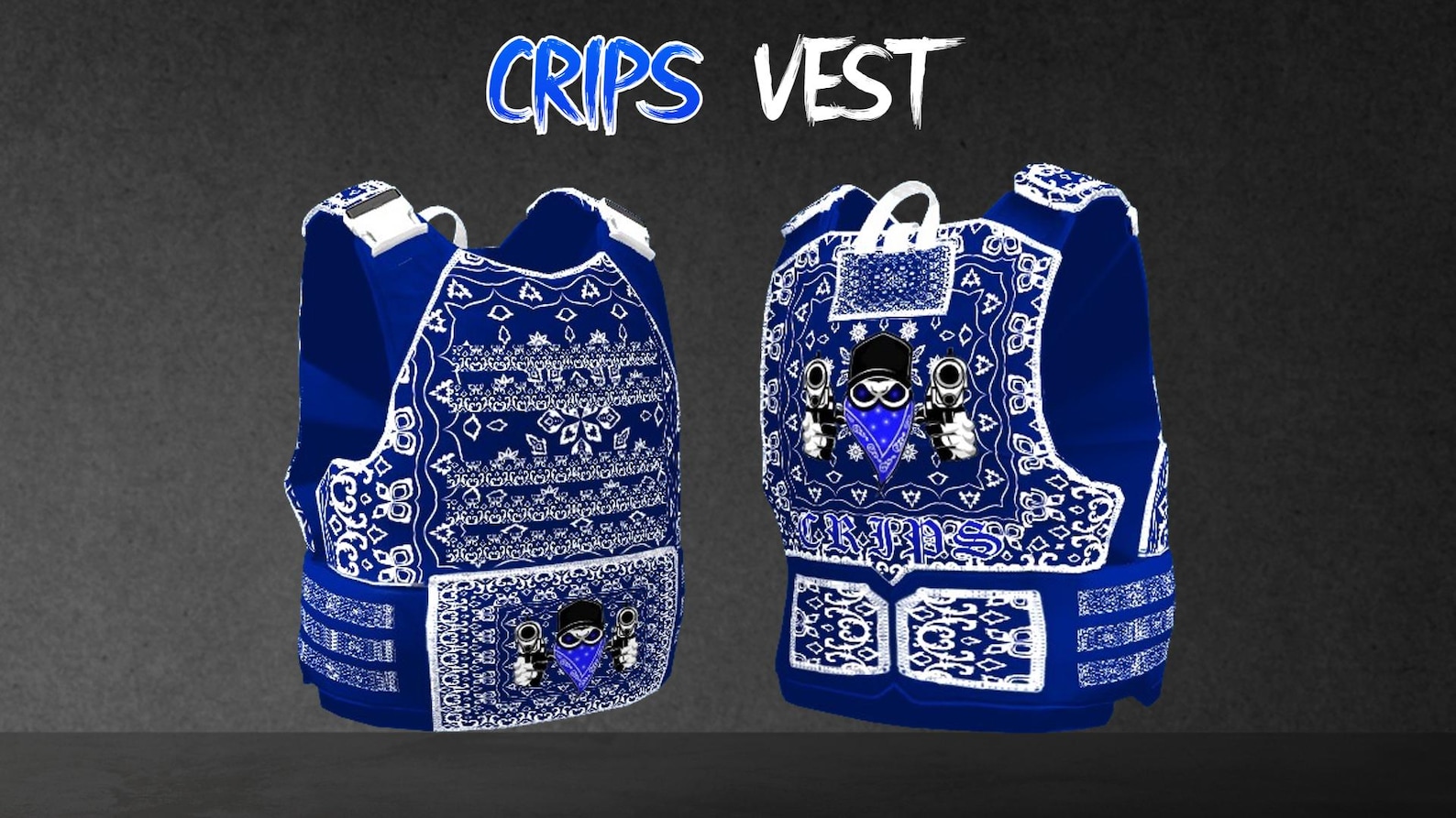 Crips Vest | Weste, Fivem Ready - Etsy
