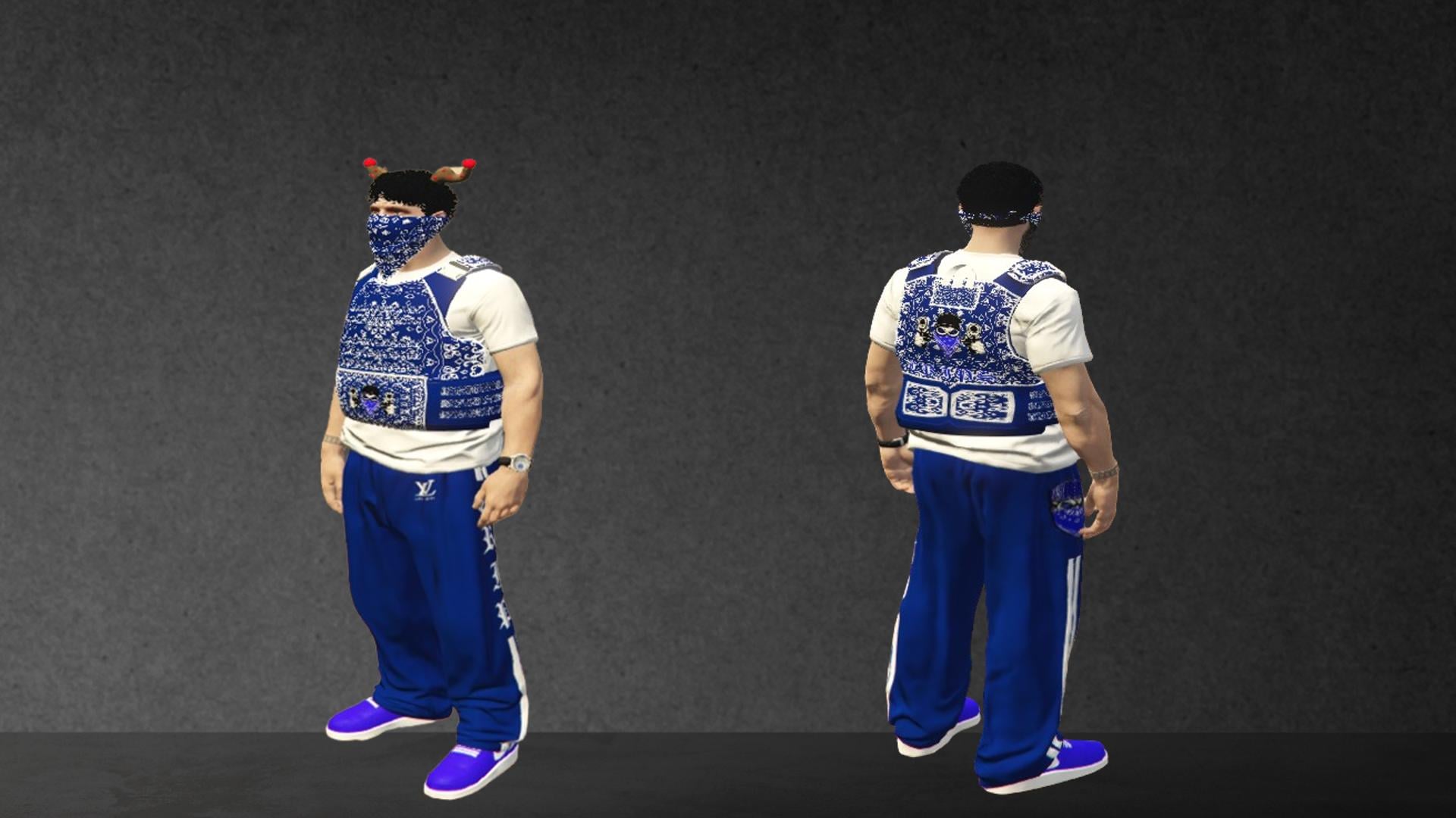 Crips Pants Fivem Ready - Etsy