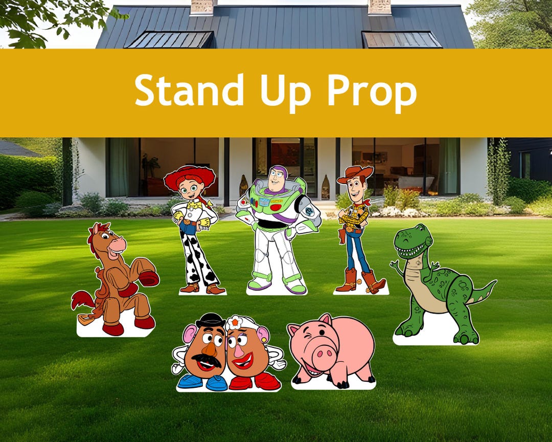 Toy Story Big Cutouts, Yard Art, Birthday Decor, Outdoor Sign ...