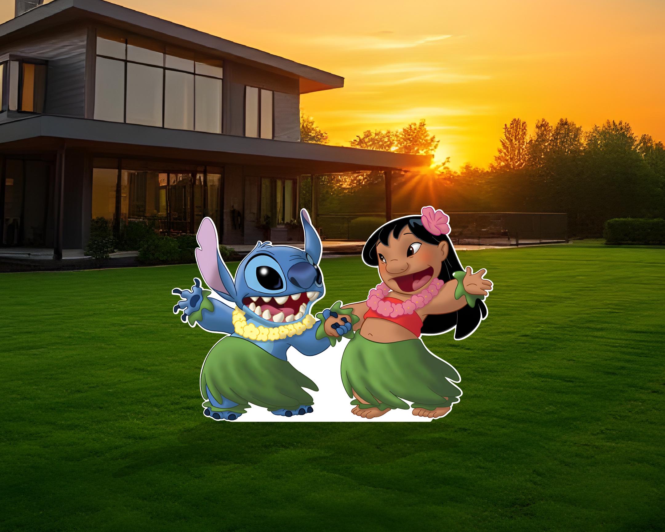 Lilo and Stitch Party Cutouts: Hawaiian Luau Birthday Decor - Etsy